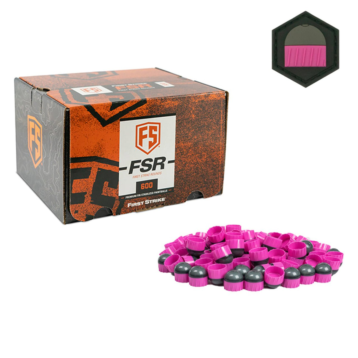 First Strike Long Range Rounds 600ct - Grey Pink / Pink