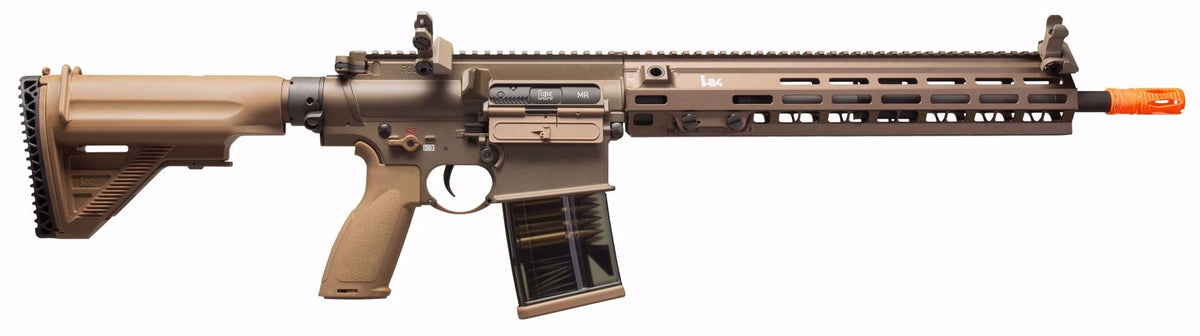 HK M110A1 DMR Airsoft AEG – Tan by VFC | 6mm Electric Designated Marks